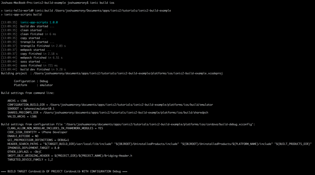 An Overview of the Ionic 2 Build Process | Josh Morony