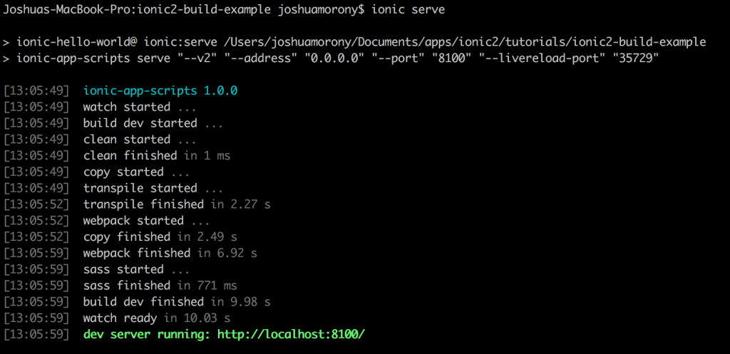 An Overview of the Ionic 2 Build Process | Josh Morony