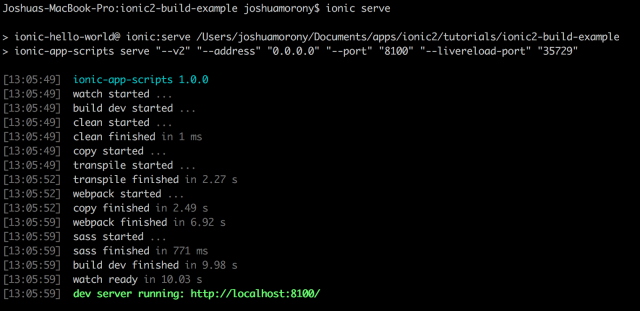 An Overview of the Ionic 2 Build Process | Josh Morony