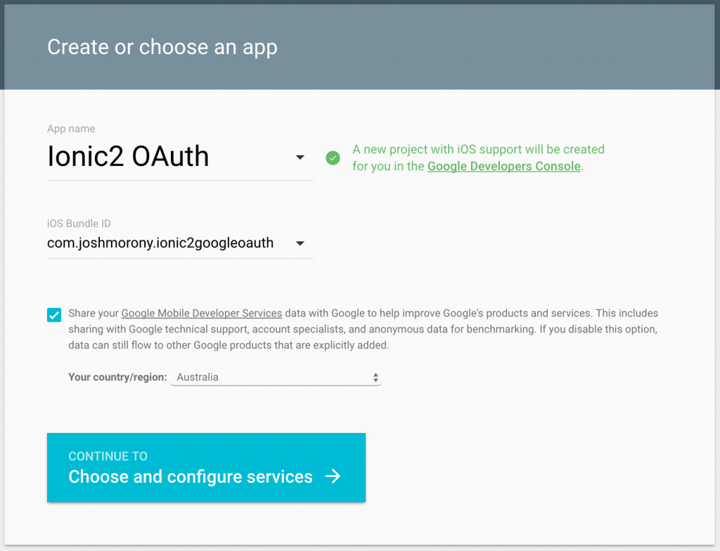 Implementing Google Plus Sign-In with OAuth 2.0 in Ionic 2 | Josh Morony