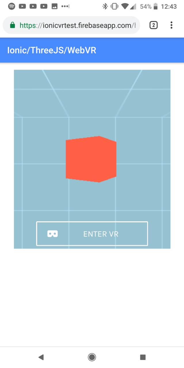 Creating a WebVR Experience in an Ionic/Angular Application | Josh Morony