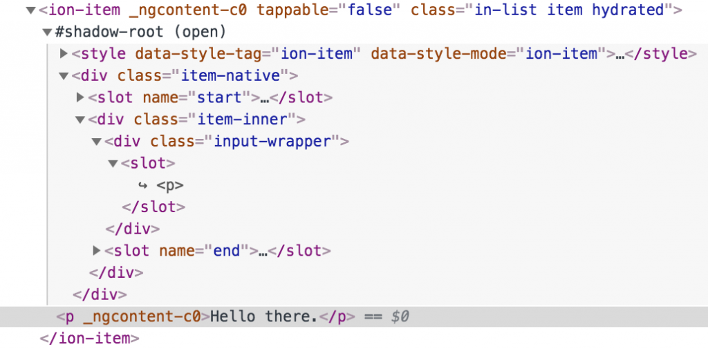 Shadow DOM Usage in Ionic Web Components | Josh Morony